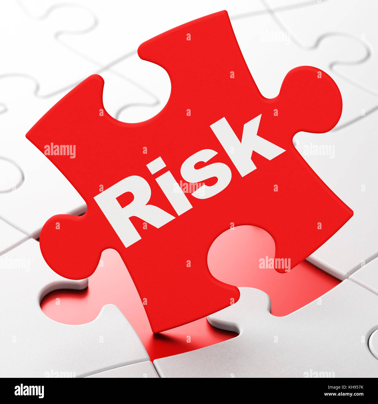 Business concept: Risk on puzzle background Stock Photo - Alamy
