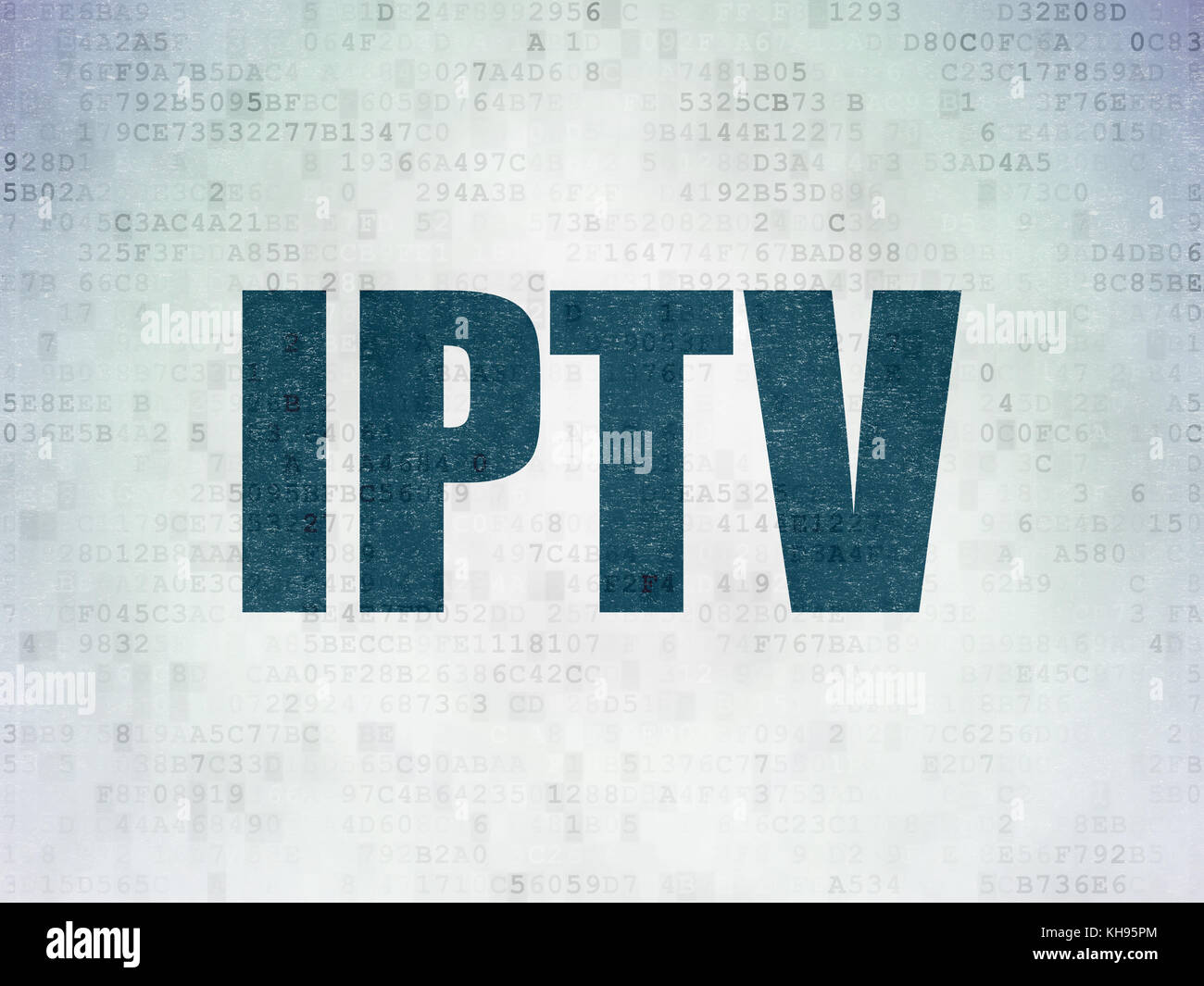 Web design concept: IPTV on Digital Data Paper background Stock Photo - Alamy