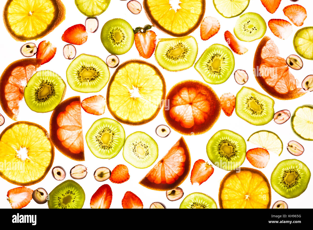 Full frame of various fruits hi-res stock photography and images - Alamy