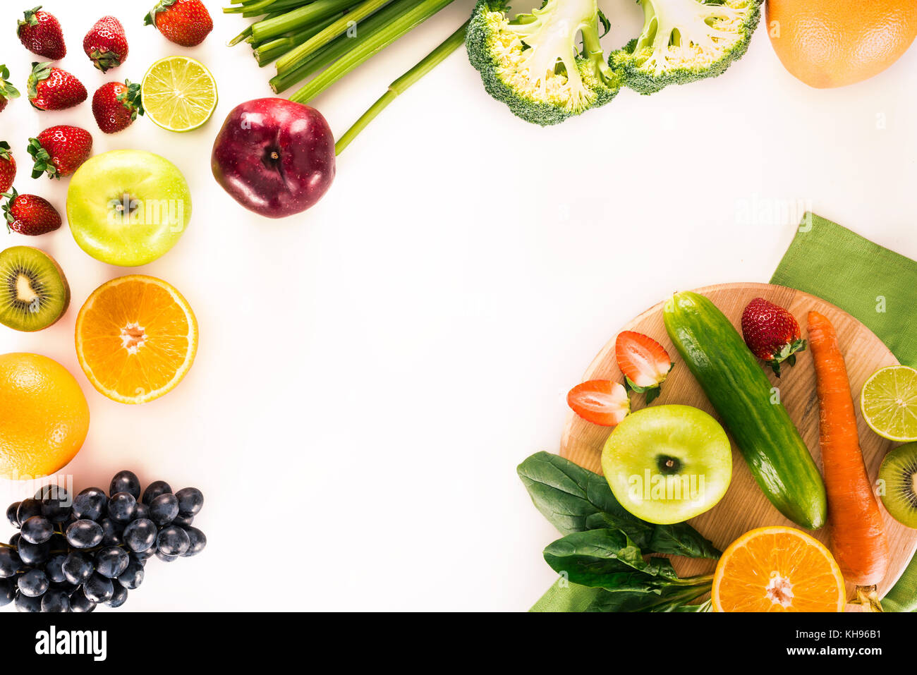 fresh vegetables, fruits and berries Stock Photo - Alamy