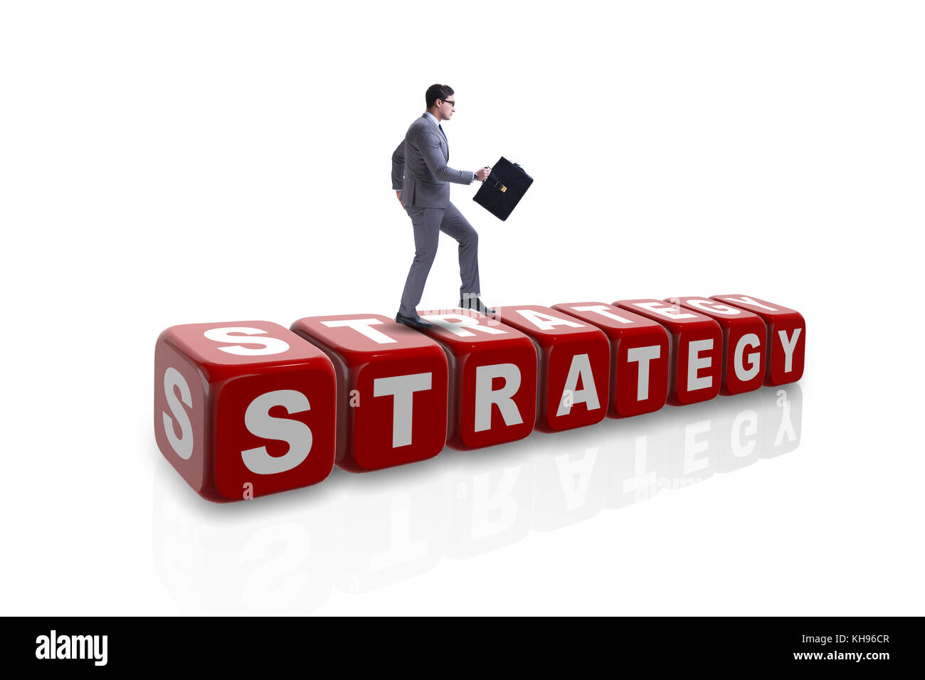 Businessman in strategy business concept Stock Photo - Alamy