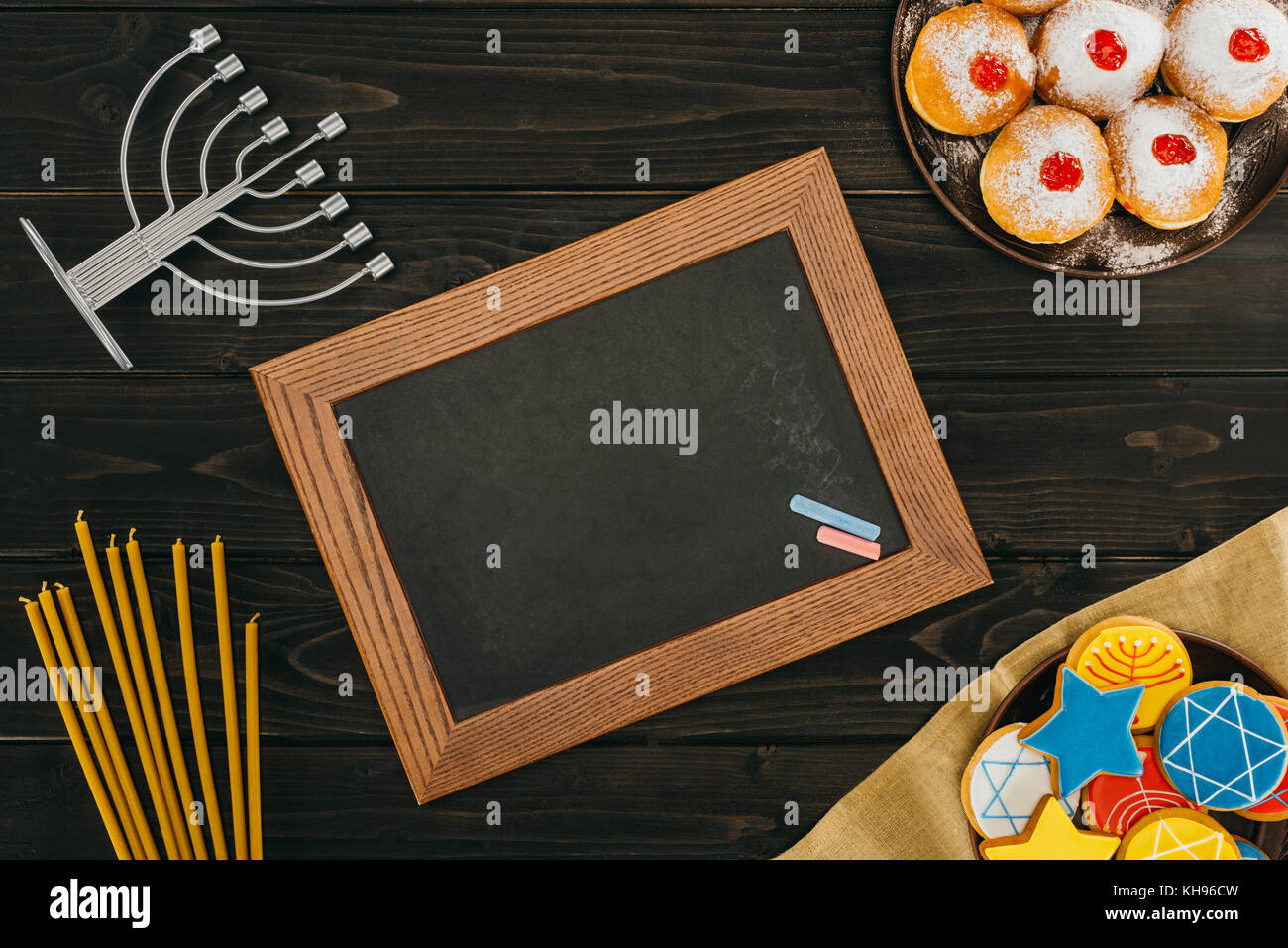 frame for hanukkah celebration Stock Photo - Alamy