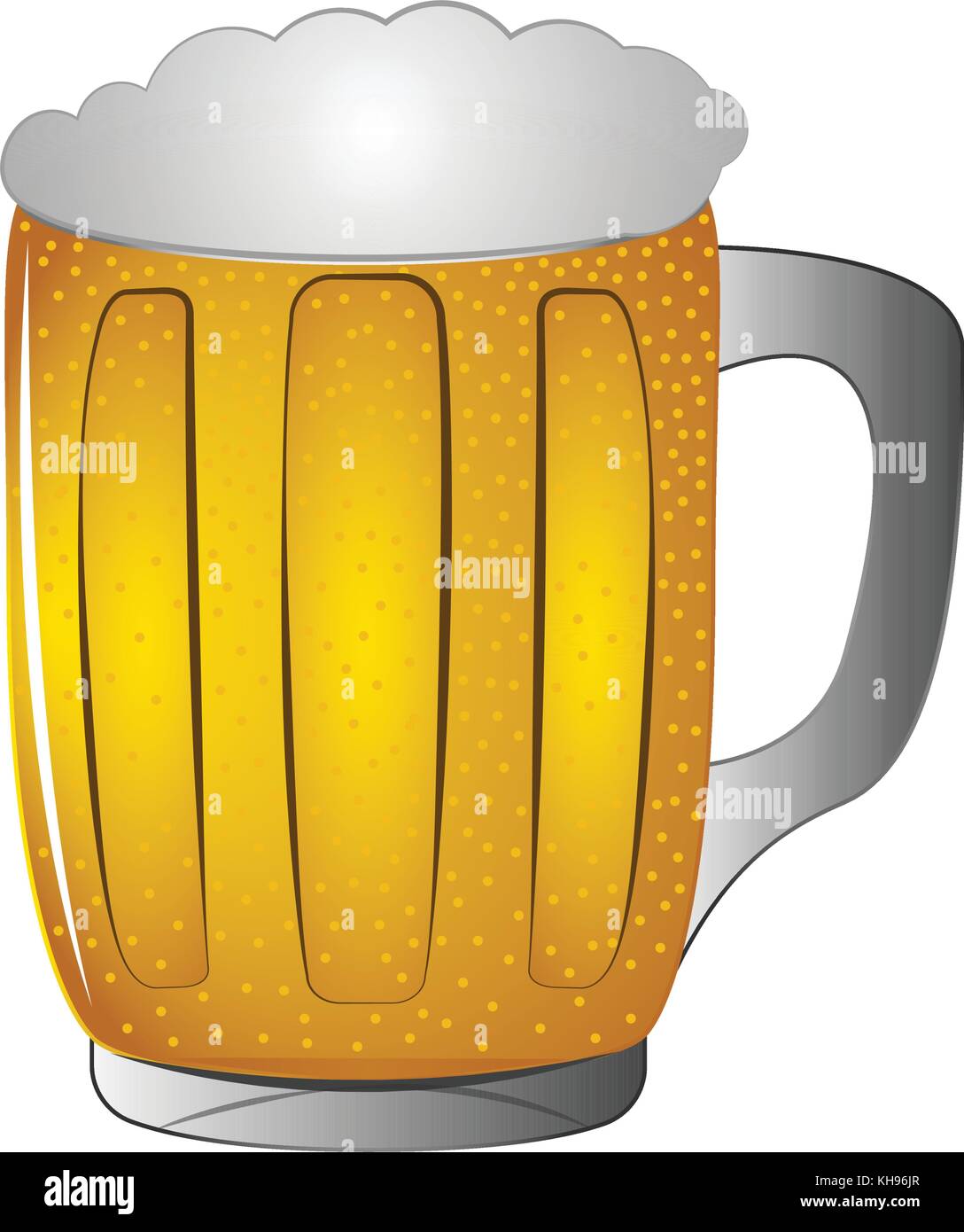 Beer mug closeup Stock Vector Images - Alamy