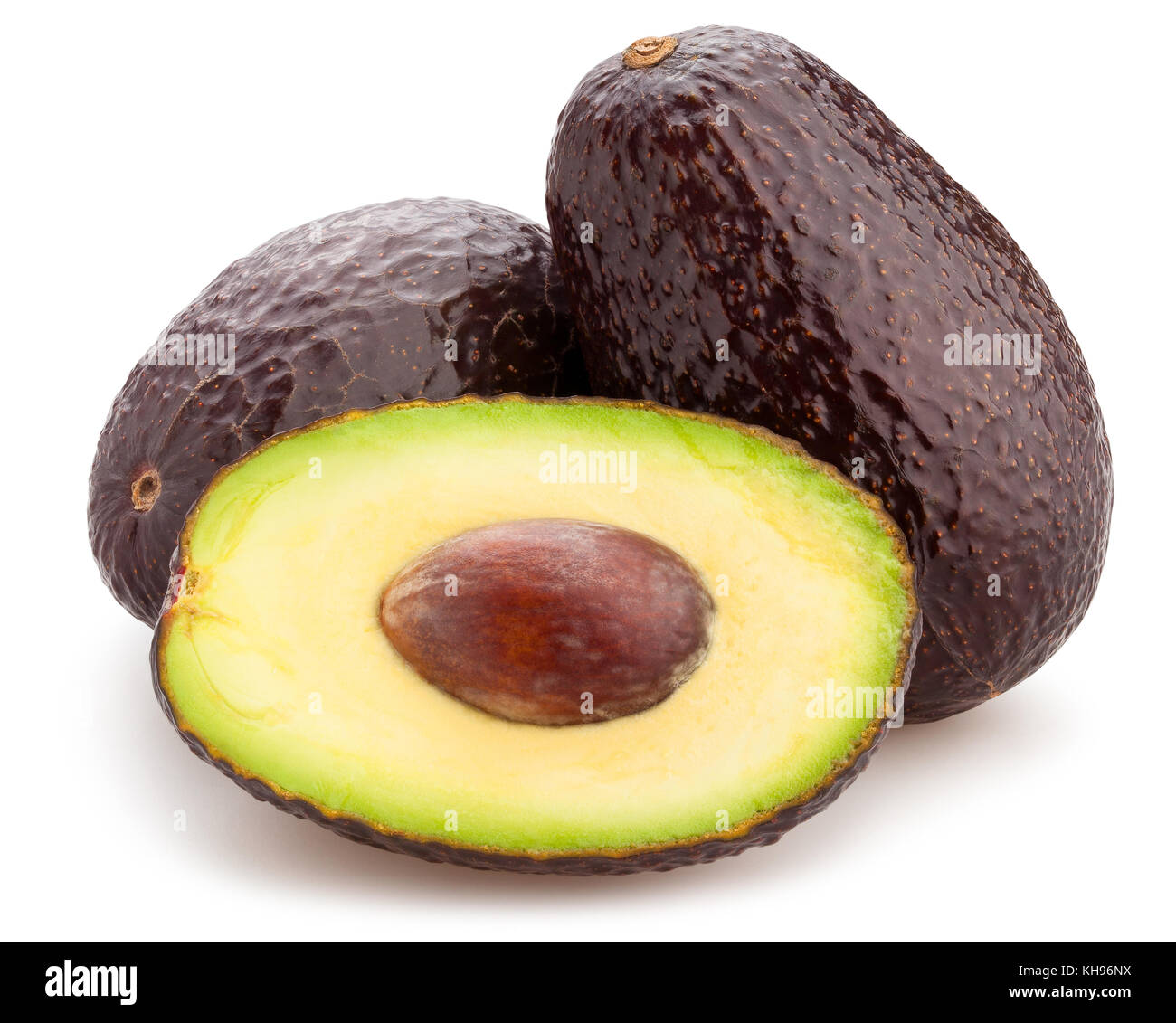 Ripe hass avocado half hi-res stock photography and images - Alamy