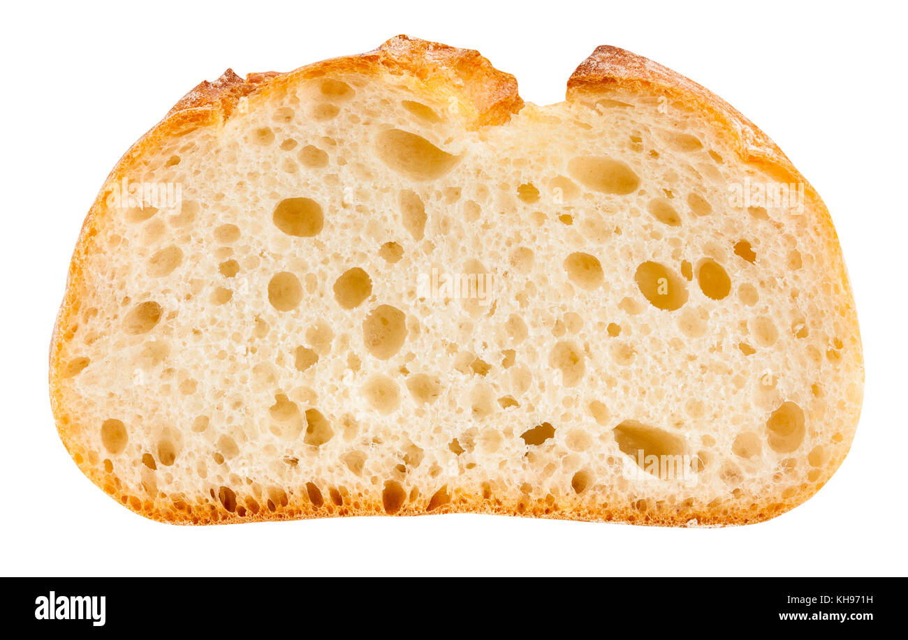 sliced baguette bread path isolated Stock Photo - Alamy