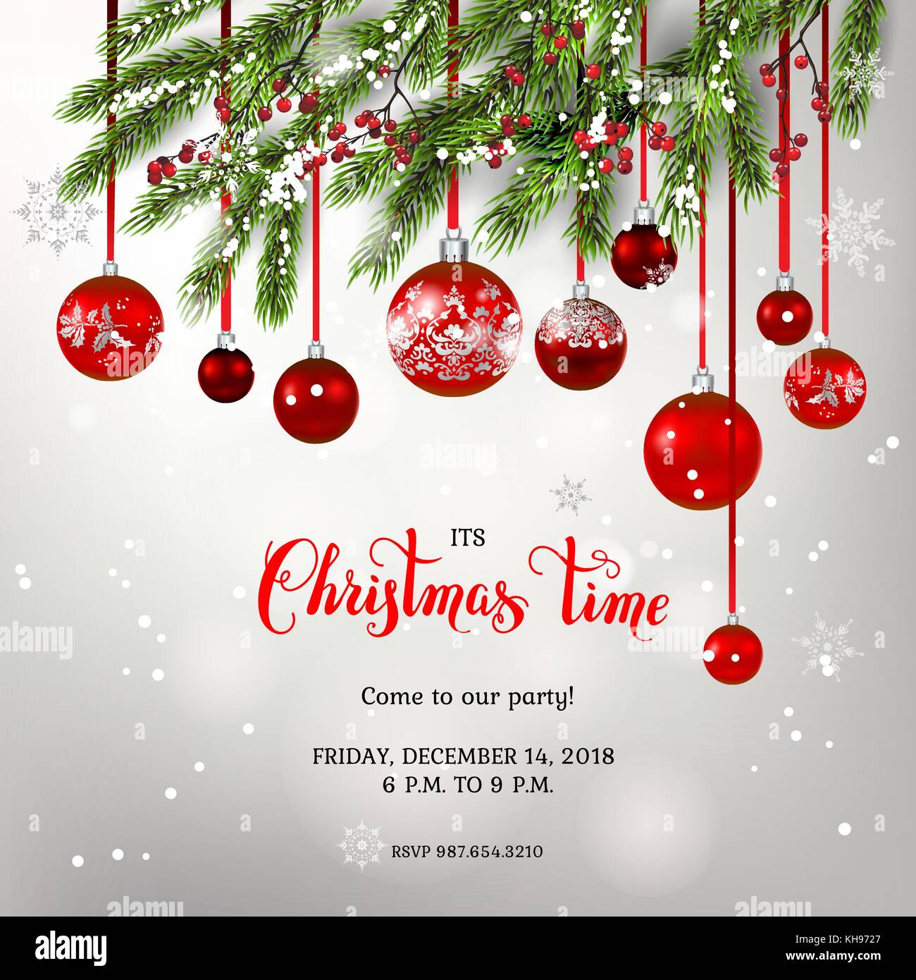 Background and christmas tree decor Stock Vector Image & Art - Alamy