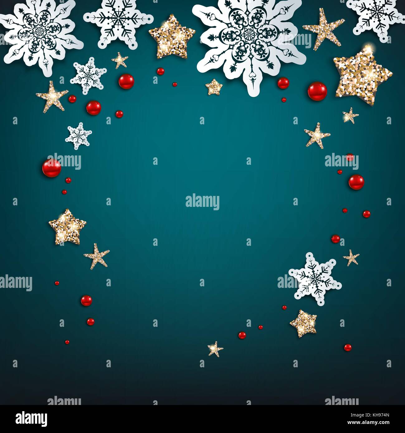 Festive realistic blue gold Stock Vector Images - Alamy