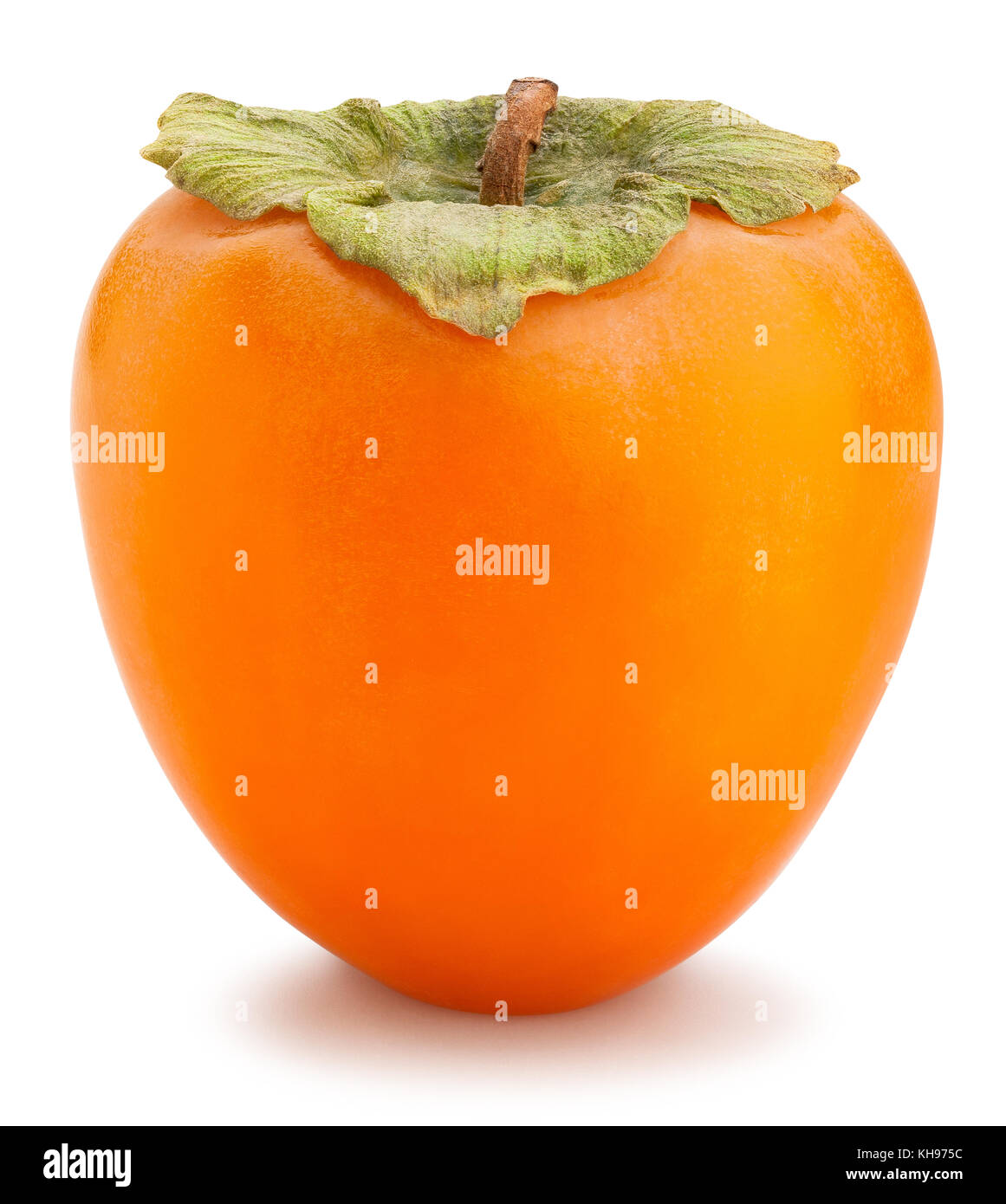 Fresh whole persimmon fruits Cut Out Stock Images & Pictures - Alamy
