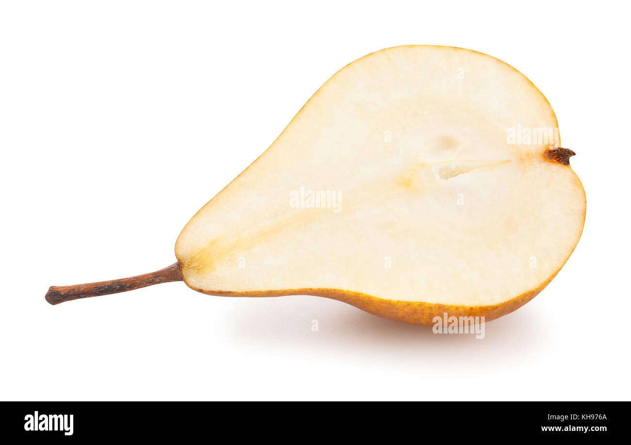 sliced pear path isolated Stock Photo - Alamy