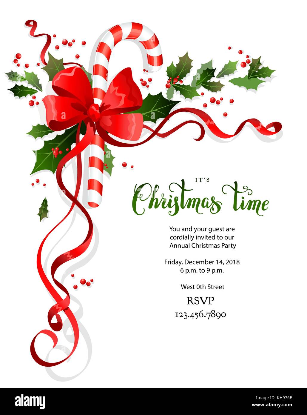 Isolated holiday green Stock Vector Images - Alamy