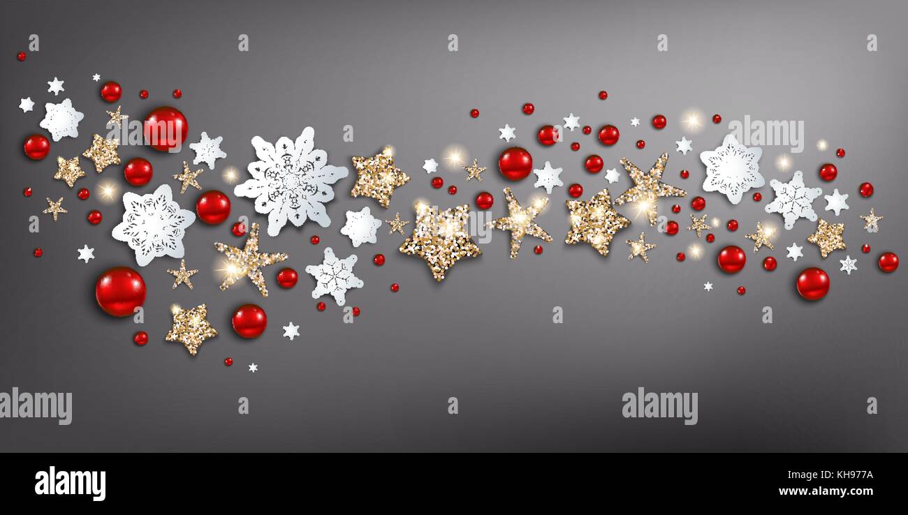 Holiday snow banner Stock Vector Image & Art - Alamy