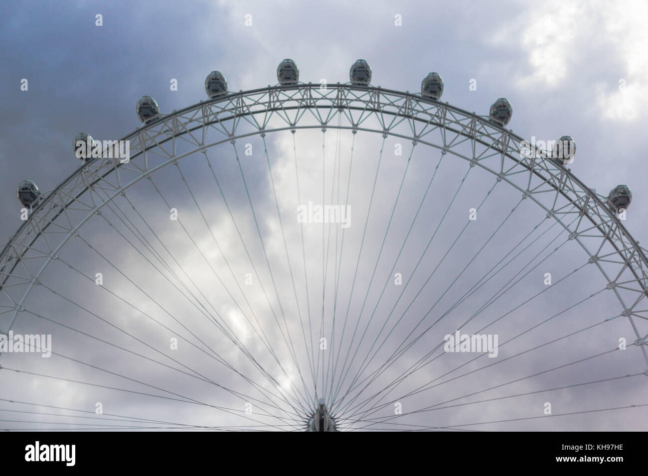 Caption and details of iconic London Eye, UK Stock Photo - Alamy