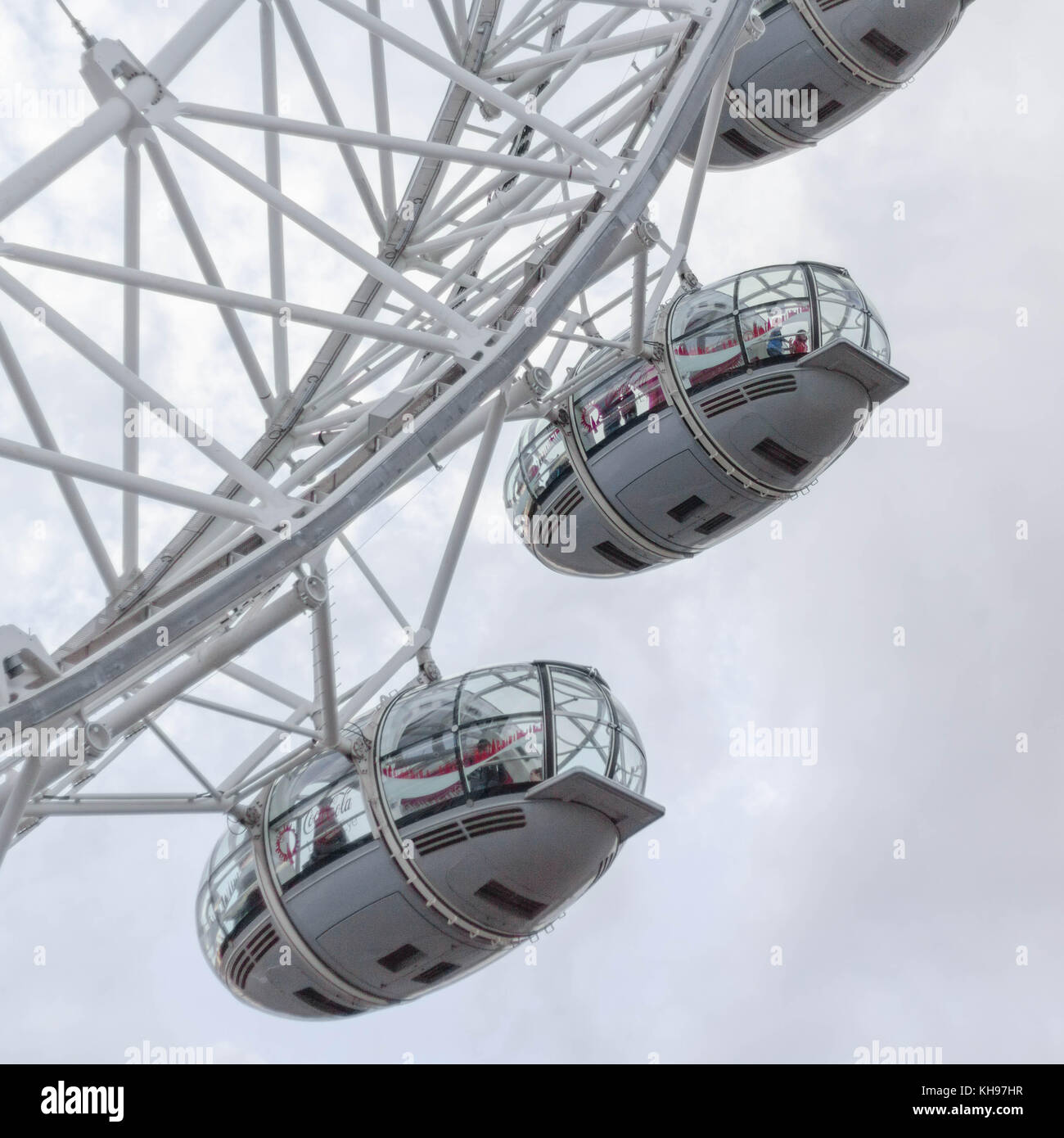 Caption and details of iconic London Eye, UK Stock Photo - Alamy