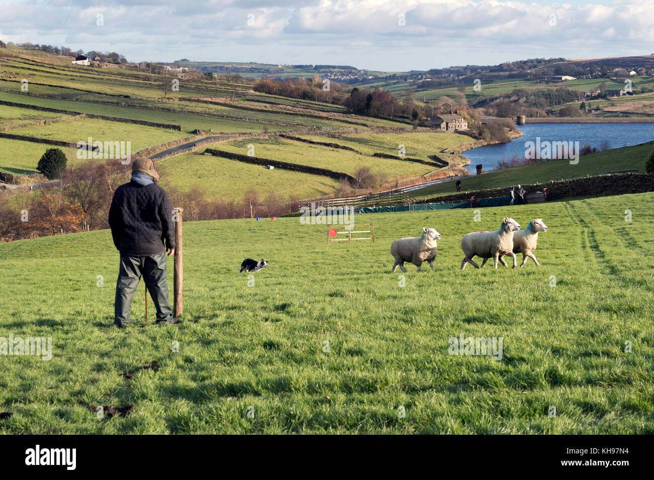 Competitors at the Yorkshire SDS Sheepdog Trials, Whitestone Farm ...