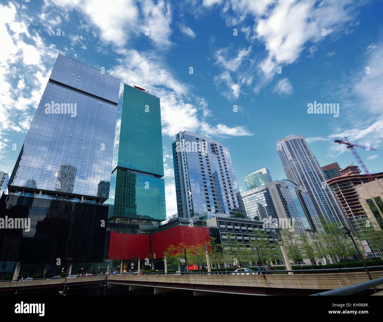 Detail of modern skyscrapers in Chicago, Illinois, USA Stock Photo - Alamy