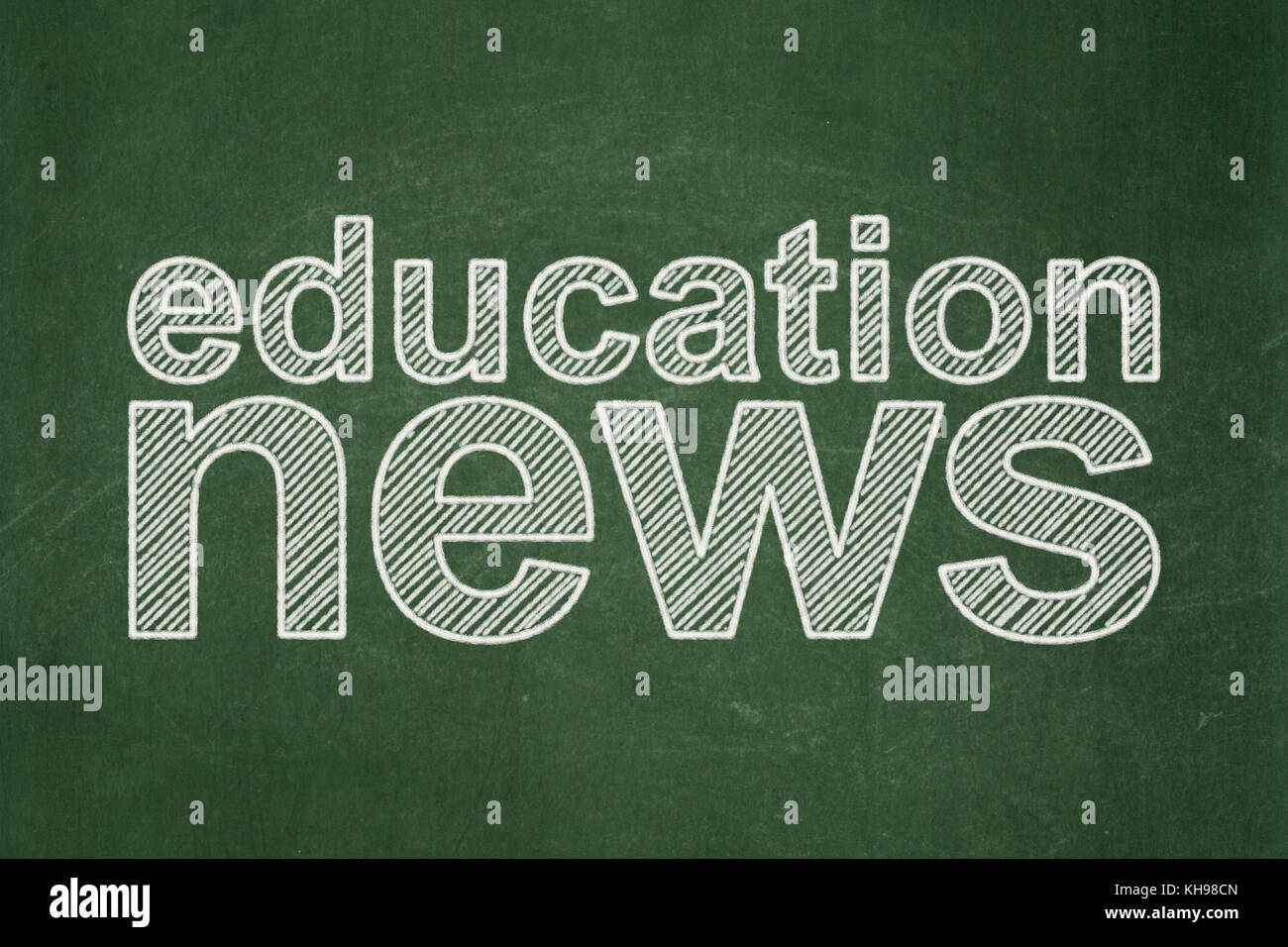 News concept: Education News on chalkboard background Stock Photo - Alamy