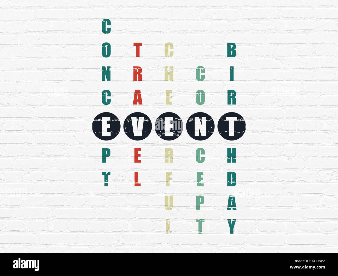 Entertainment, concept: Event in Crossword Puzzle Stock Photo - Alamy