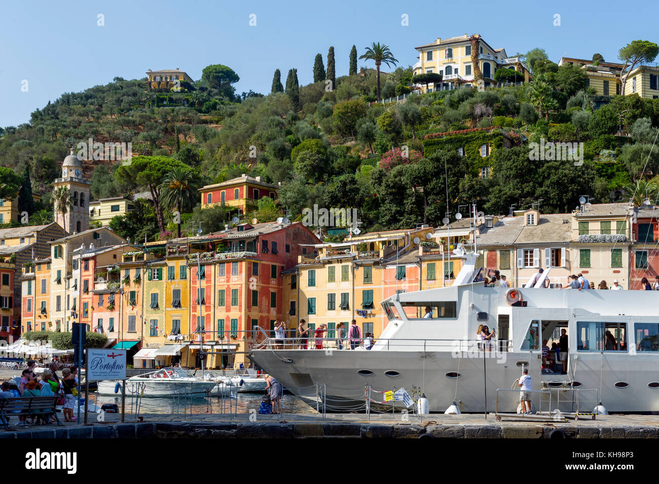 Italie. Ligurie. Golfe de Tigullio, Riviera Italienne. Portofino ...