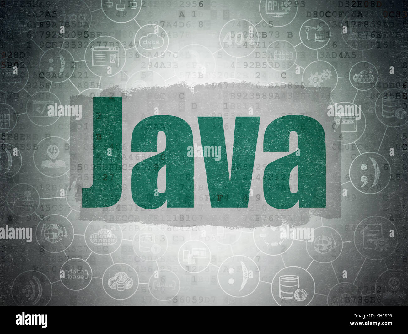 Database concept: Java on Digital Data Paper background Stock Photo - Alamy