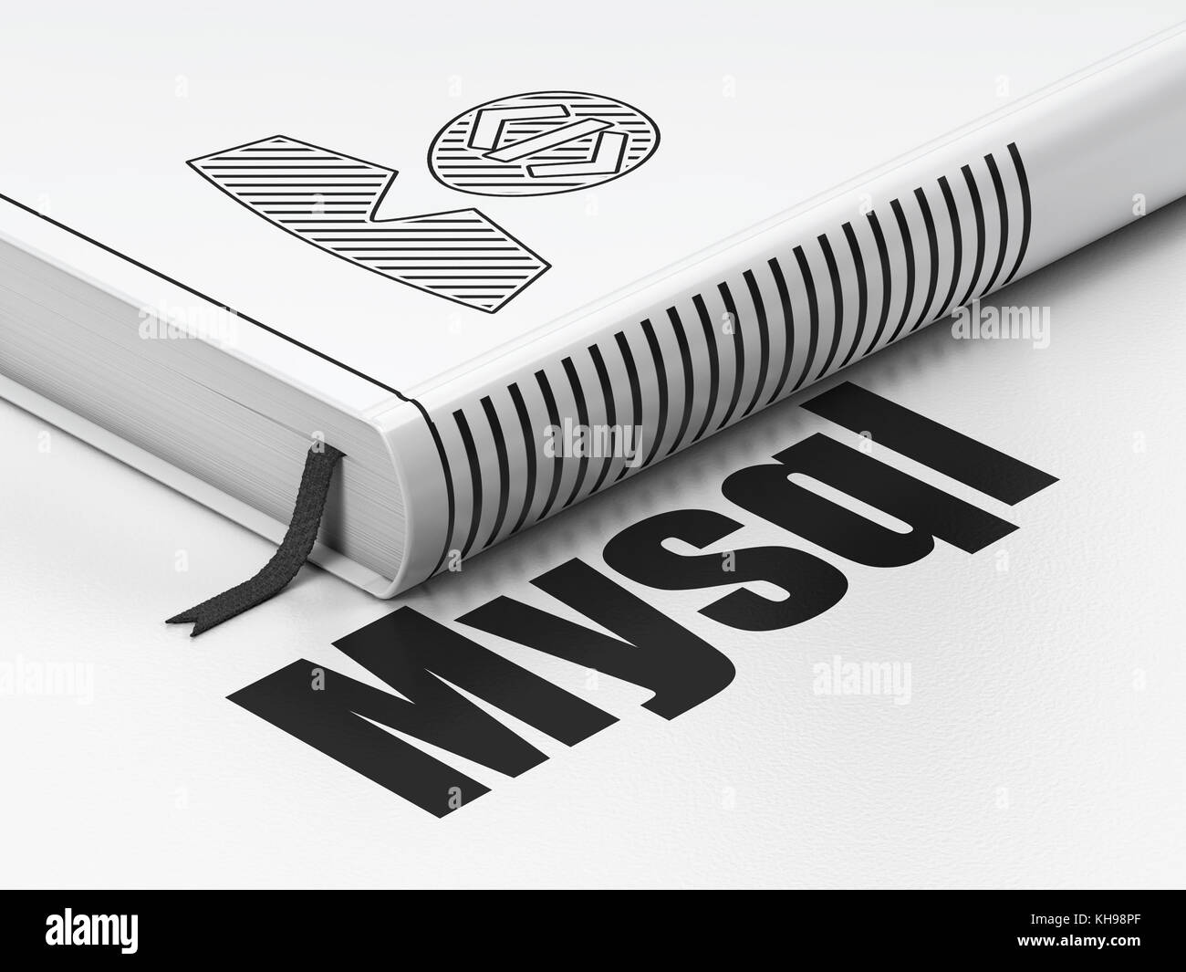 Software concept: book Programmer, MySQL on white background Stock ...