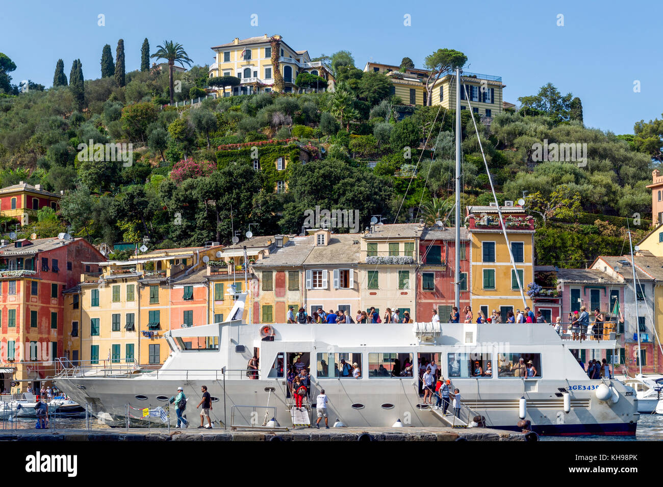 Italie. Ligurie. Golfe de Tigullio, Riviera Italienne. Portofino ...
