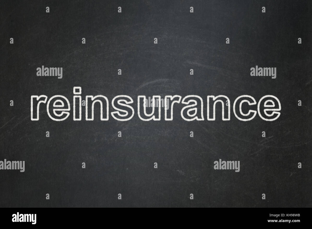 Insurance concept: Reinsurance on chalkboard background Stock Photo - Alamy