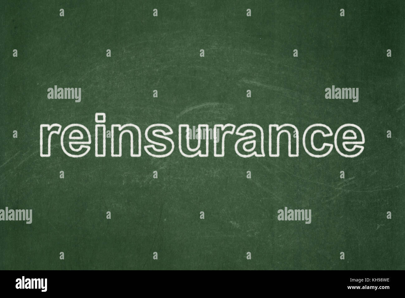 Insurance concept: Reinsurance on chalkboard background Stock Photo - Alamy