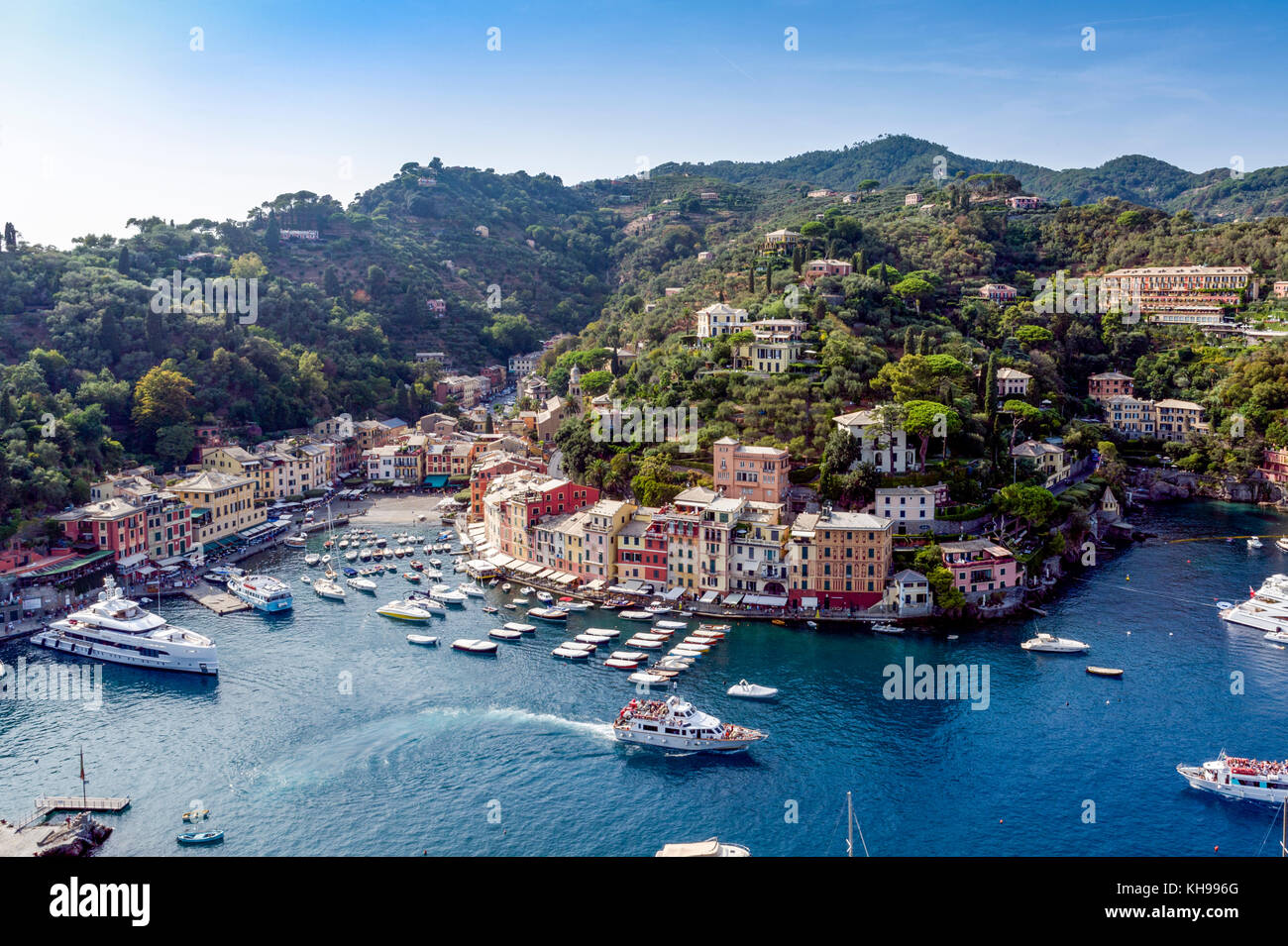Italie. Ligurie. Golfe de Tigullio, Riviera Italienne. Portofino ...