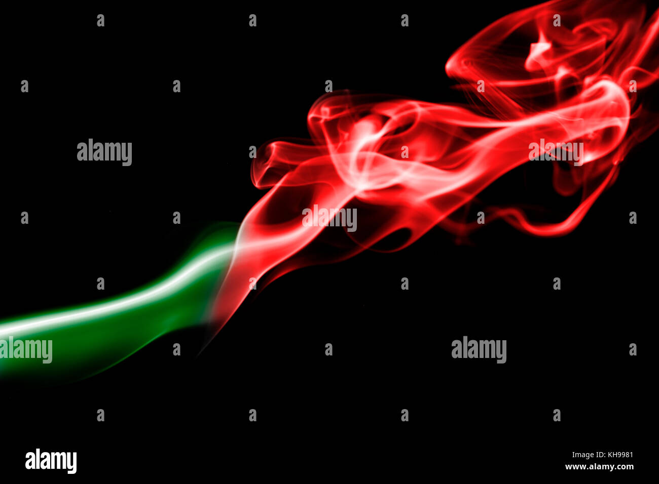 National smoke flag of Portugal isolated on black background Stock ...