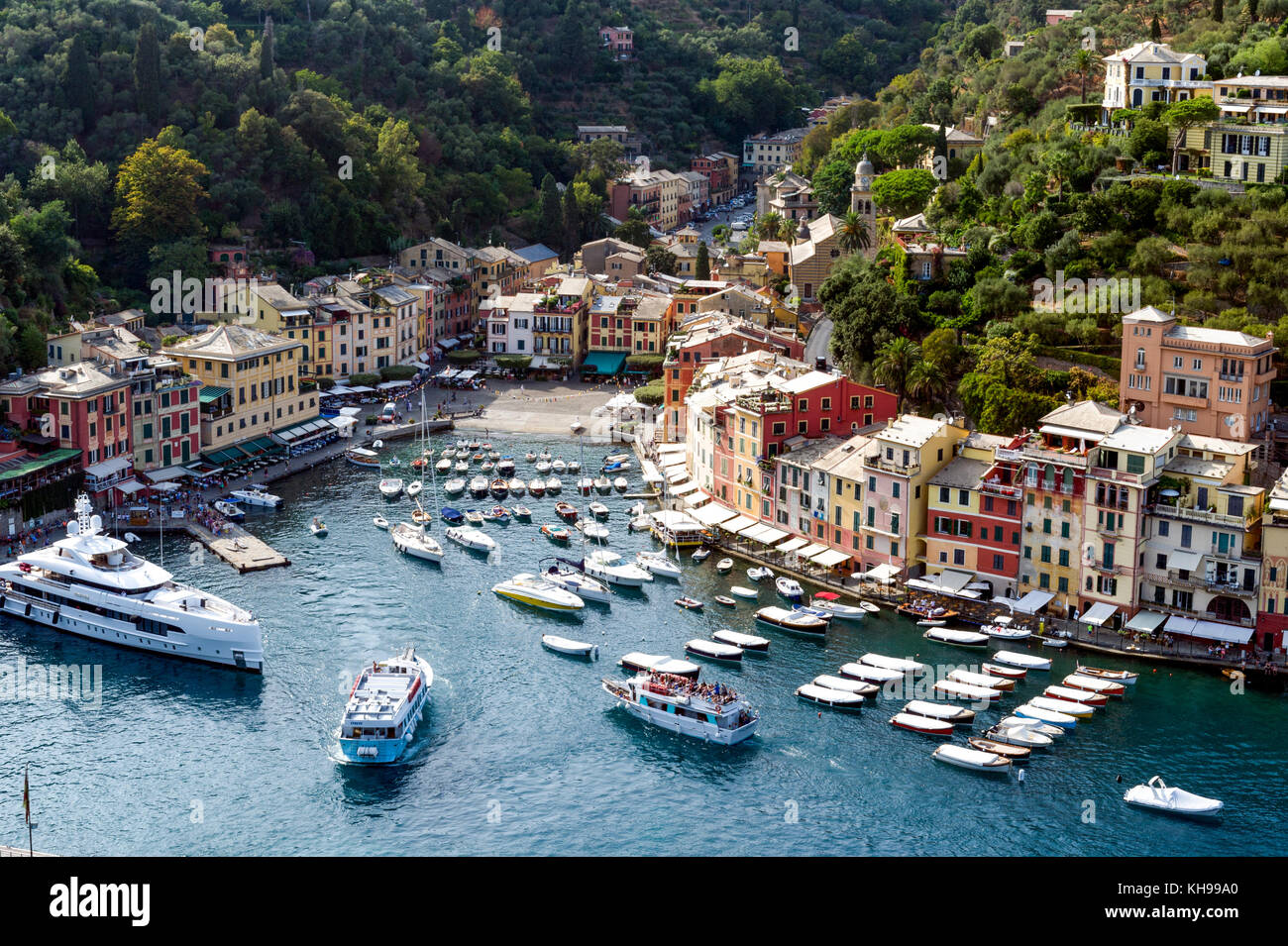 Italie. Ligurie. Golfe de Tigullio, Riviera Italienne. Portofino ...