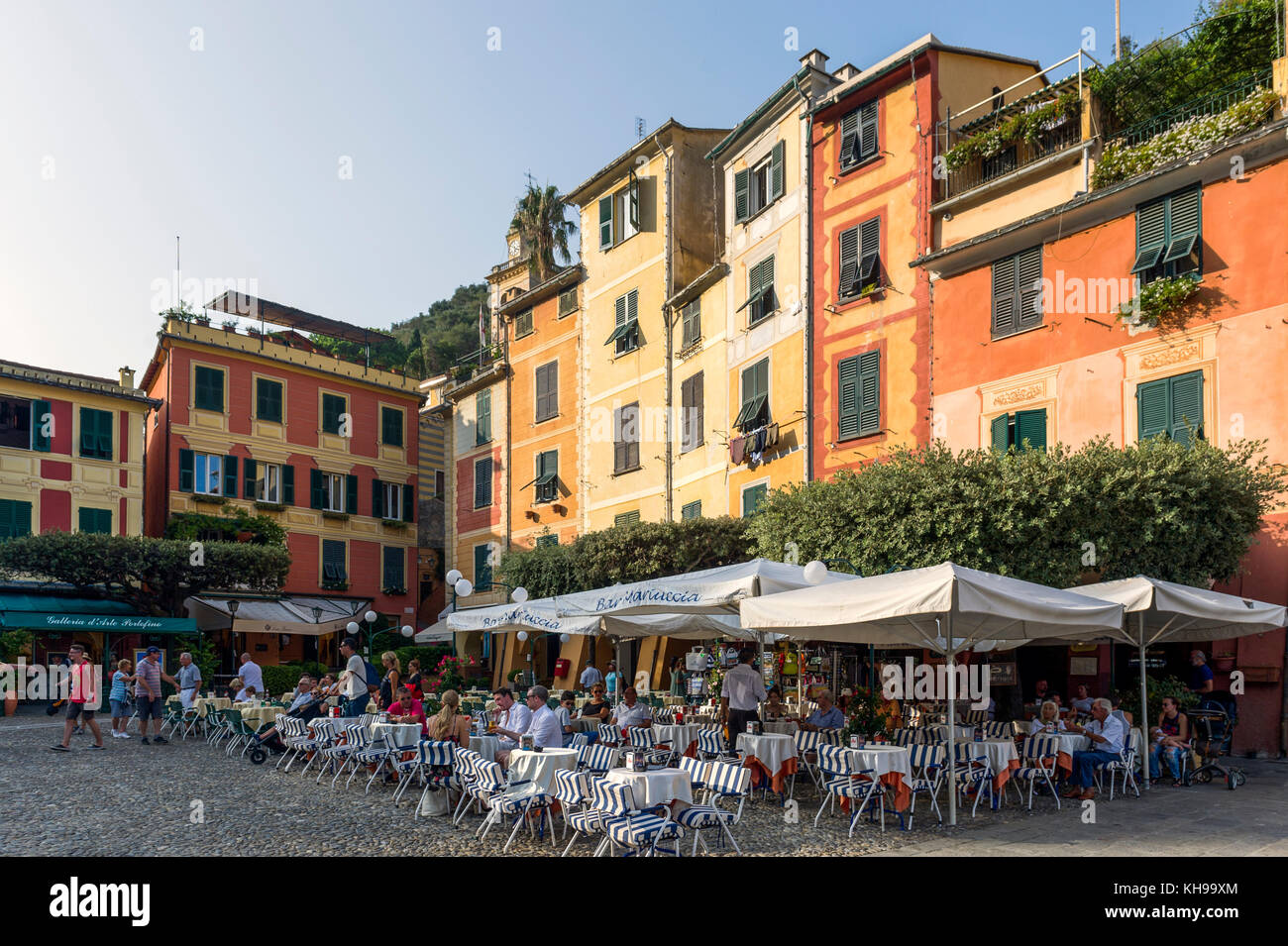 Italy. Liguria. Gulf of Tigullio, Italian Riviera. Portofino. The place ...