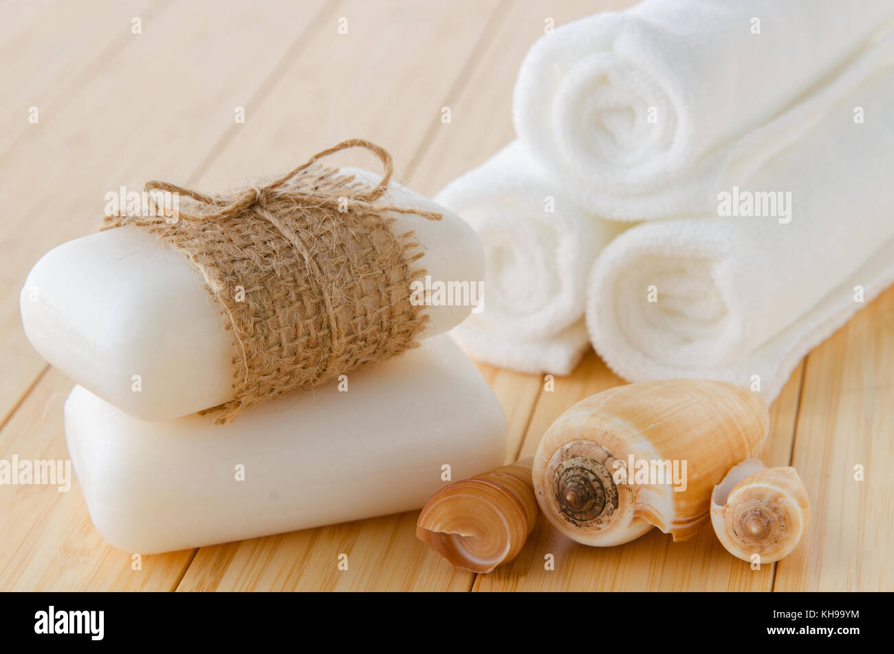 Healthy lifestyle concept with aromatic soaps Stock Photo - Alamy