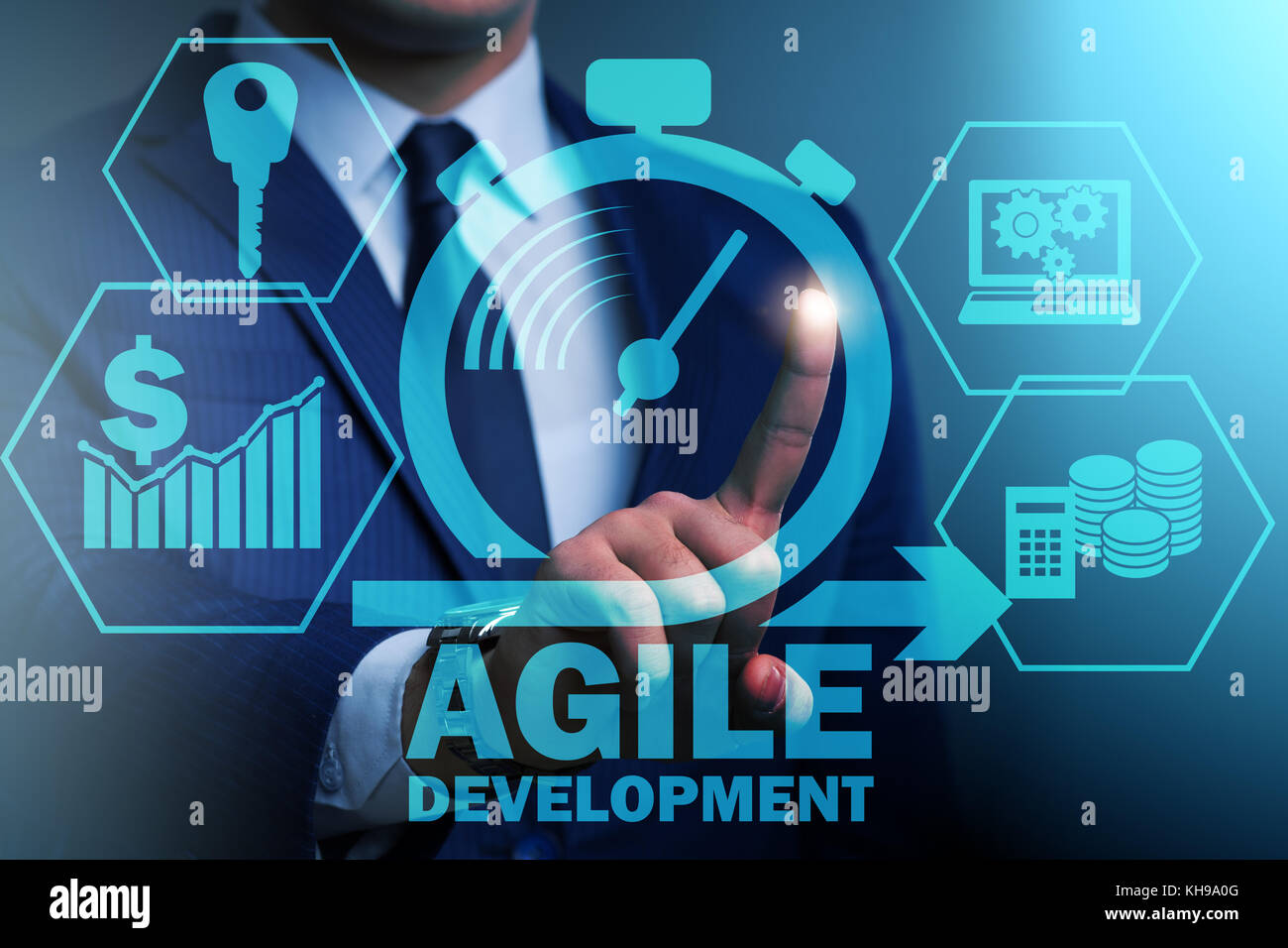 Concept of agile software development Stock Photo - Alamy