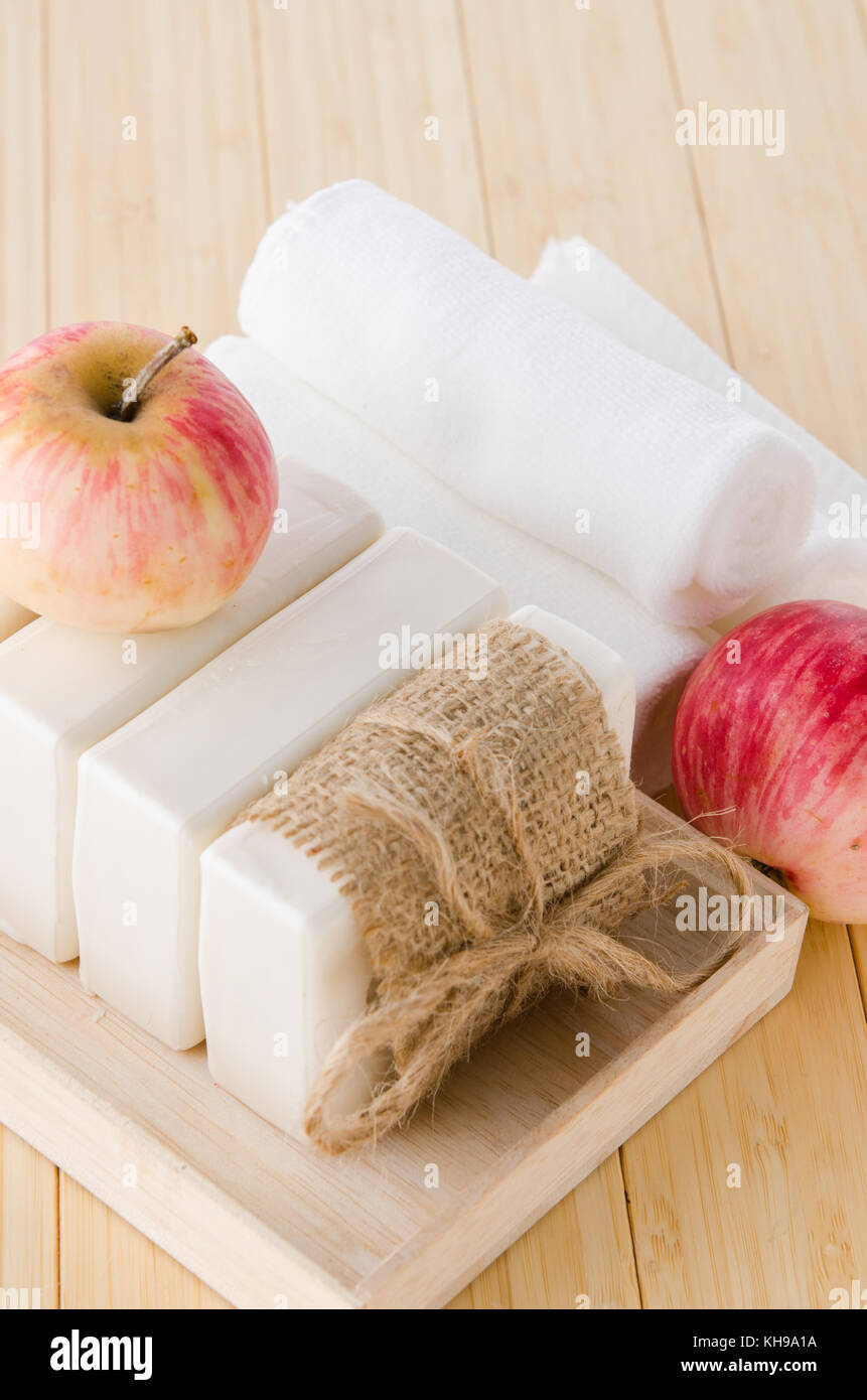 Healthy lifestyle concept with aromatic soaps Stock Photo - Alamy