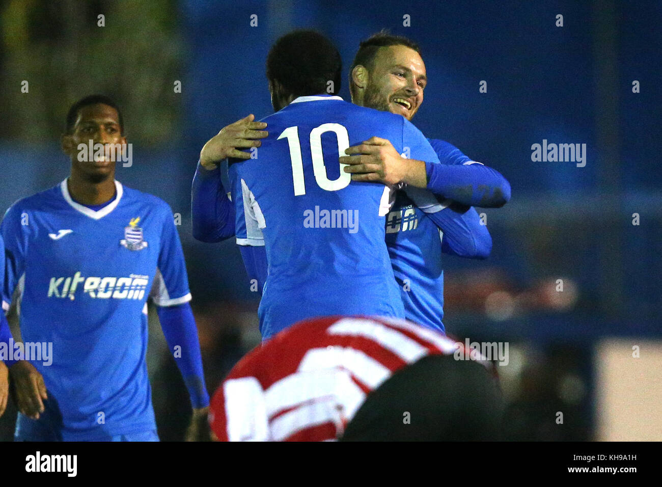 Martin Tuohy of Redbridge scores the second goal for his team and ...