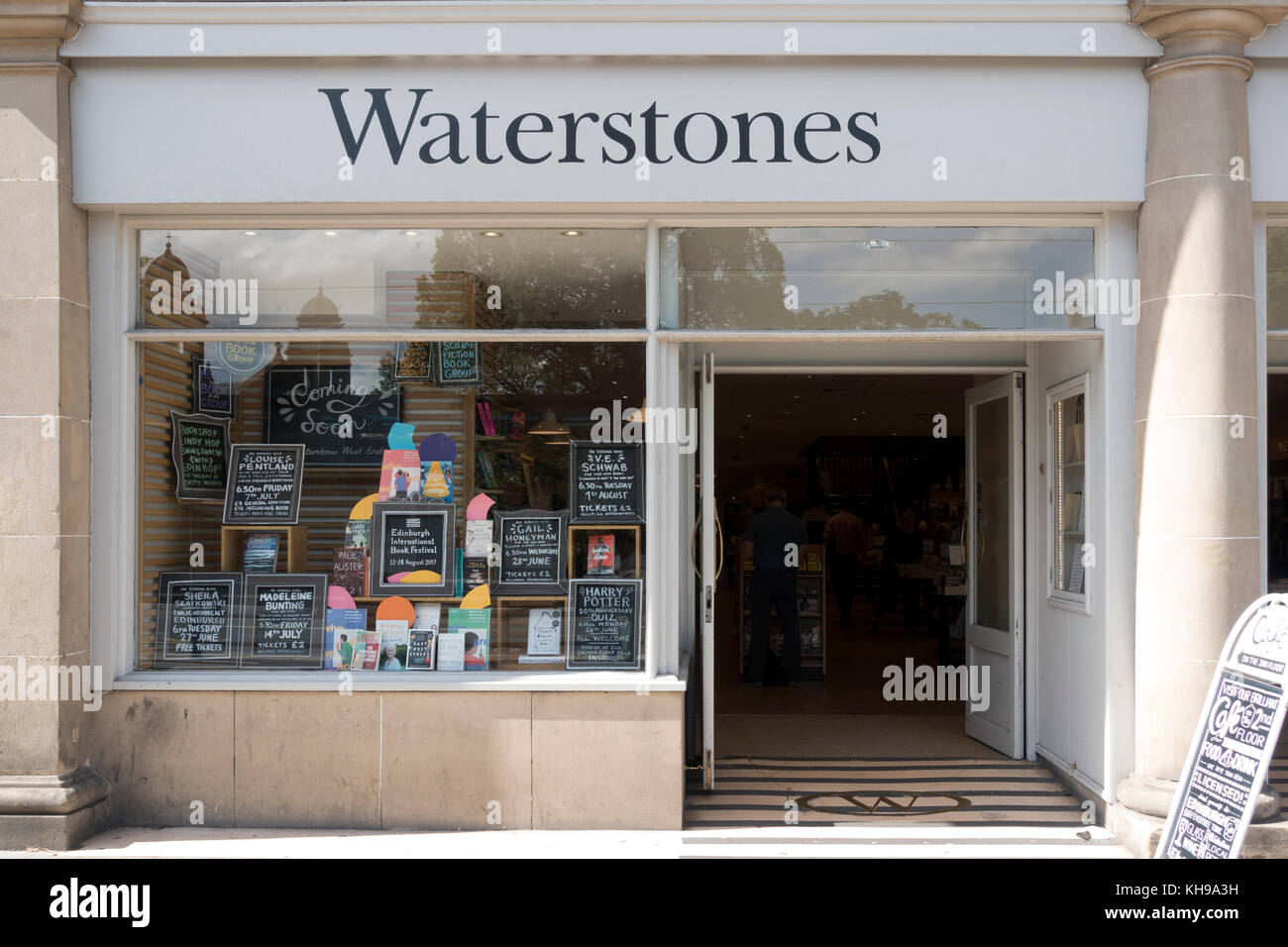 The Waterstones Retail Book Store Entrance On Princes Street New Town ...