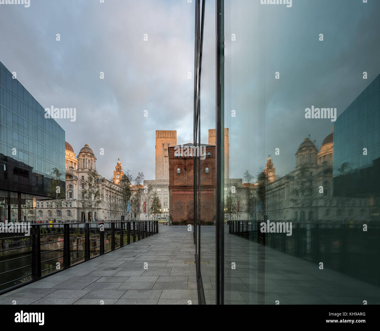 Liverpool waterfront at dawn Stock Photo - Alamy
