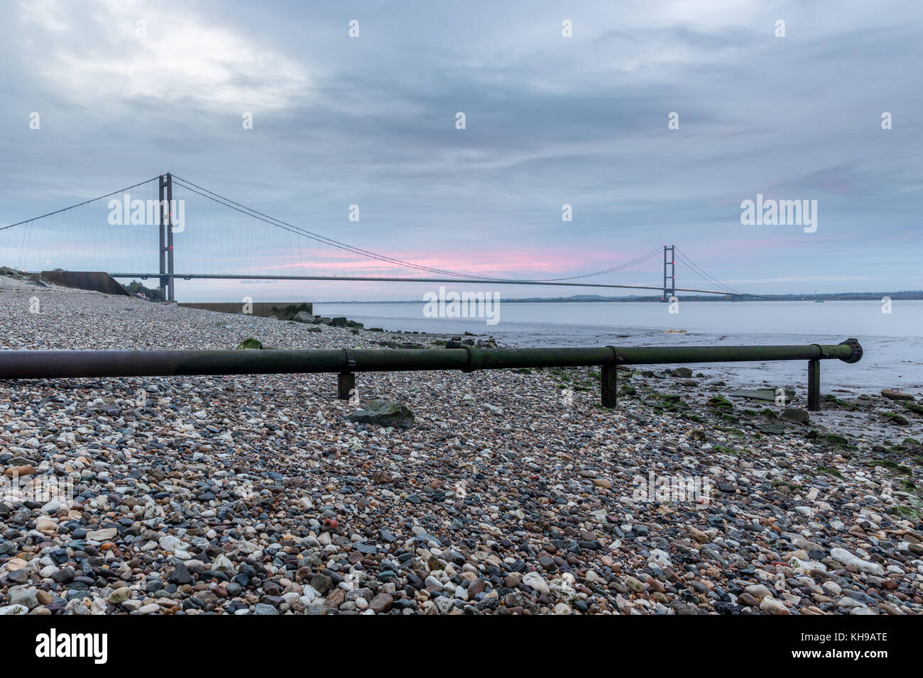 Humber Bridge Sunrise Hull Uk High Resolution Stock Photography and ...