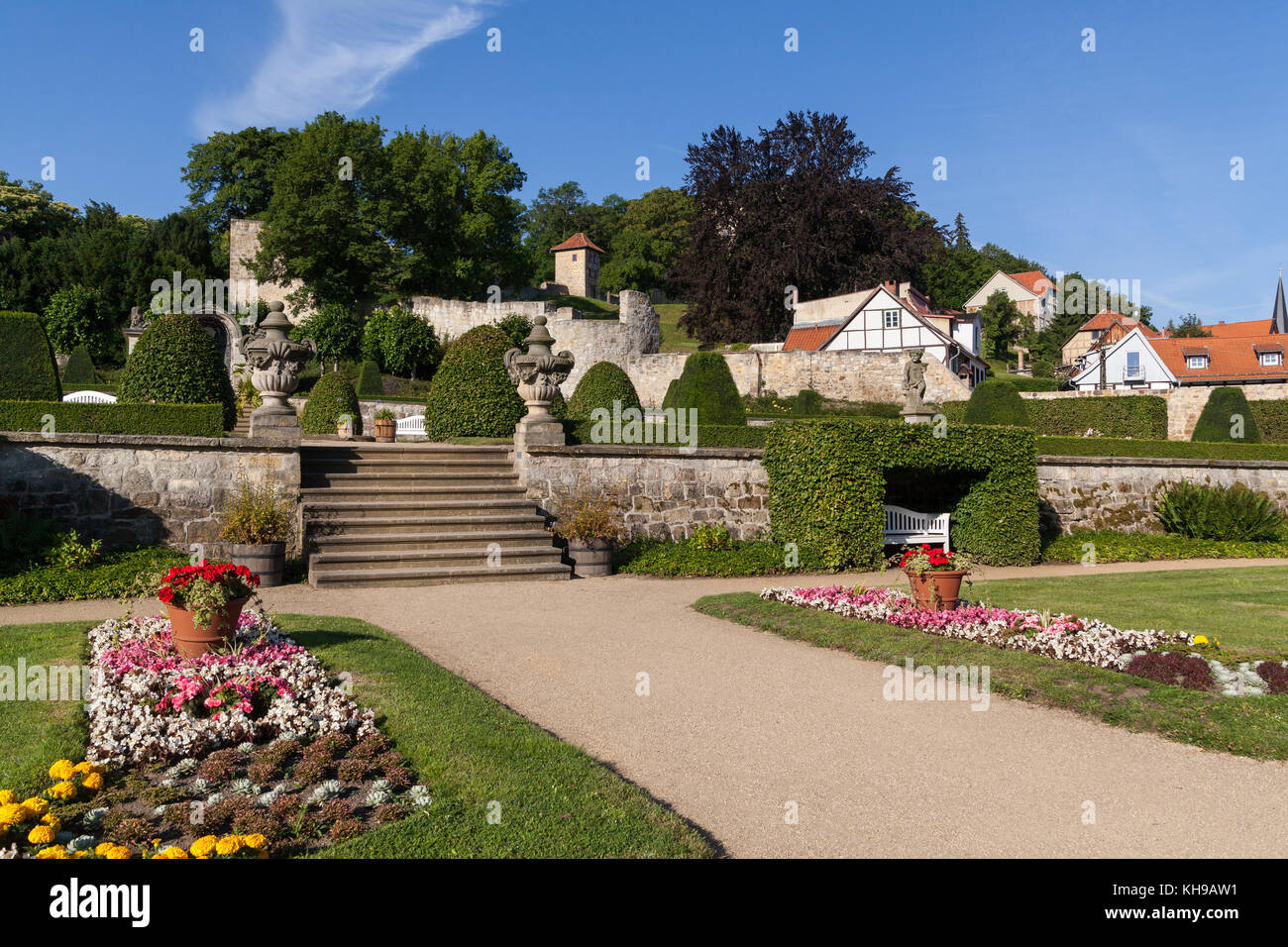Barockgarten Blankenburg im Harz Stock Photo - Alamy