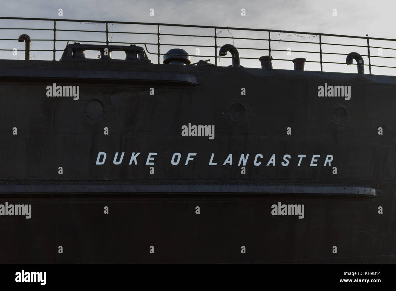 The docked Duke of Lancaster cruise ship located in Mostyn North Wales ...