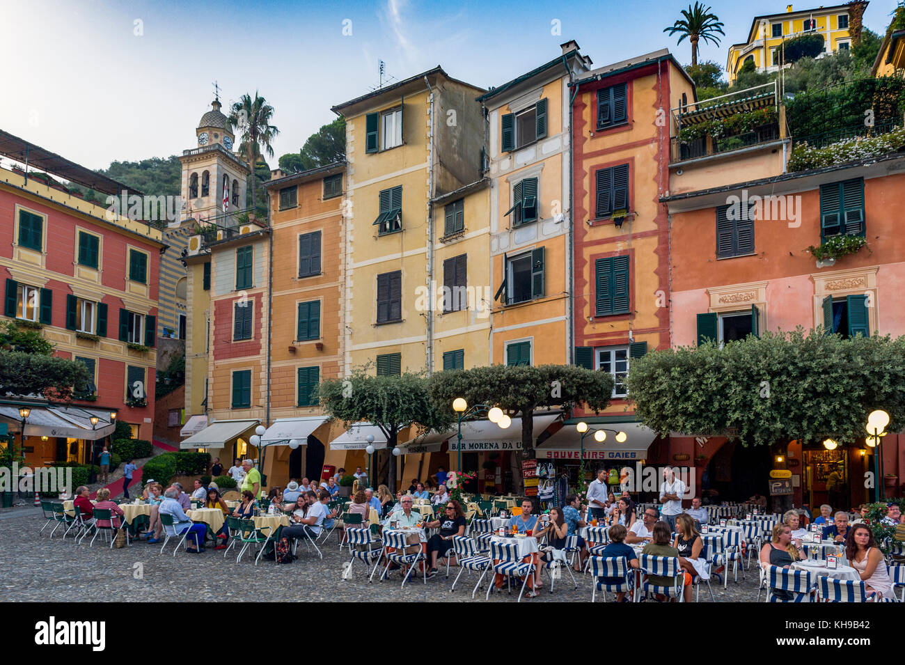 Italy. Liguria. Gulf of Tigullio, Italian Riviera. Portofino. The place ...
