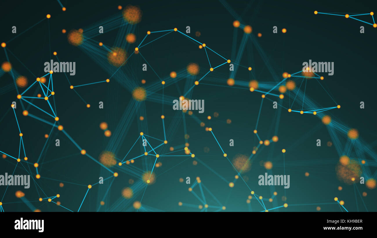 Abstract connection dots. Technology background. Digital illustration ...