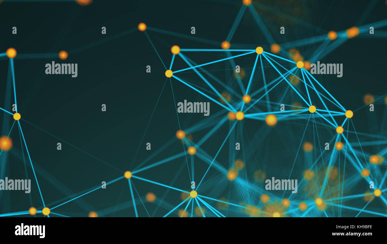 Abstract connection dots. Technology background. Digital illustration ...