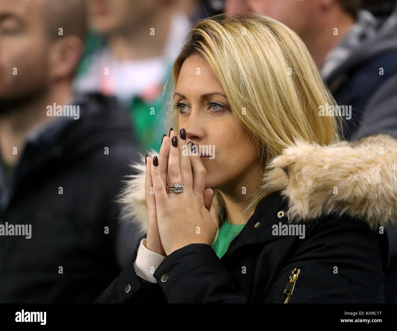 A Republic of Ireland fan appears dejected during the FIFA World Cup ...