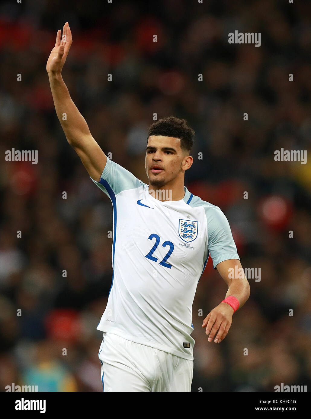 England's Dominic Solanke during the Bobby Moore Fund International ...