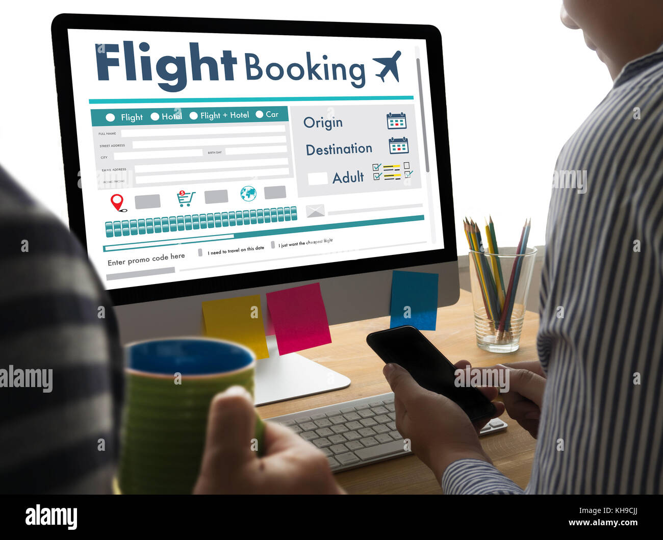 GO Flight Booking Air Online Ticket Book Concept Stock Photo - Alamy