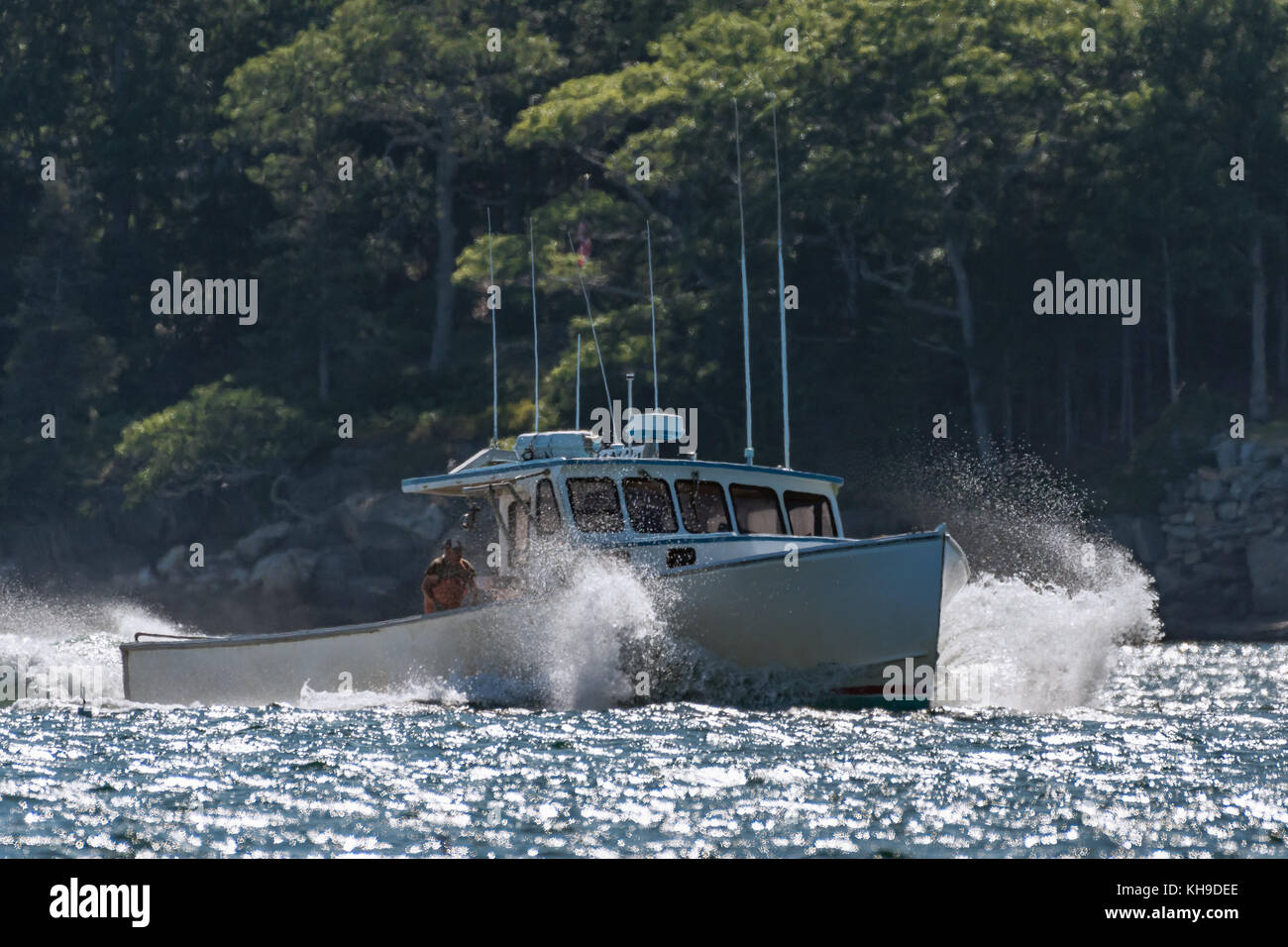 Fishing boat rough sea hi-res stock photography and images - Alamy