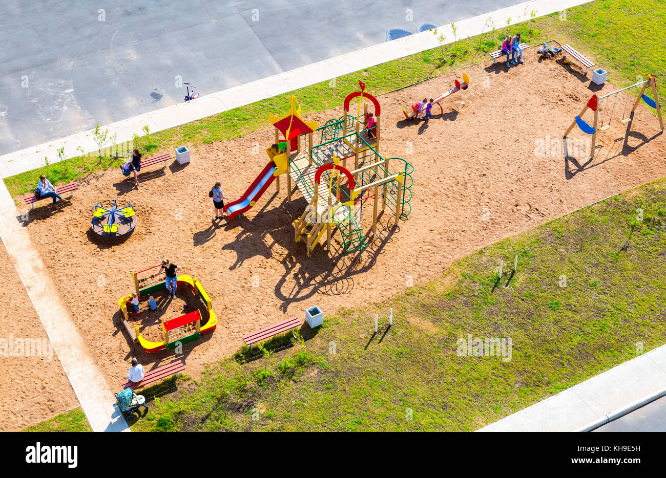 Plastic childrens slides hi-res stock photography and images - Alamy