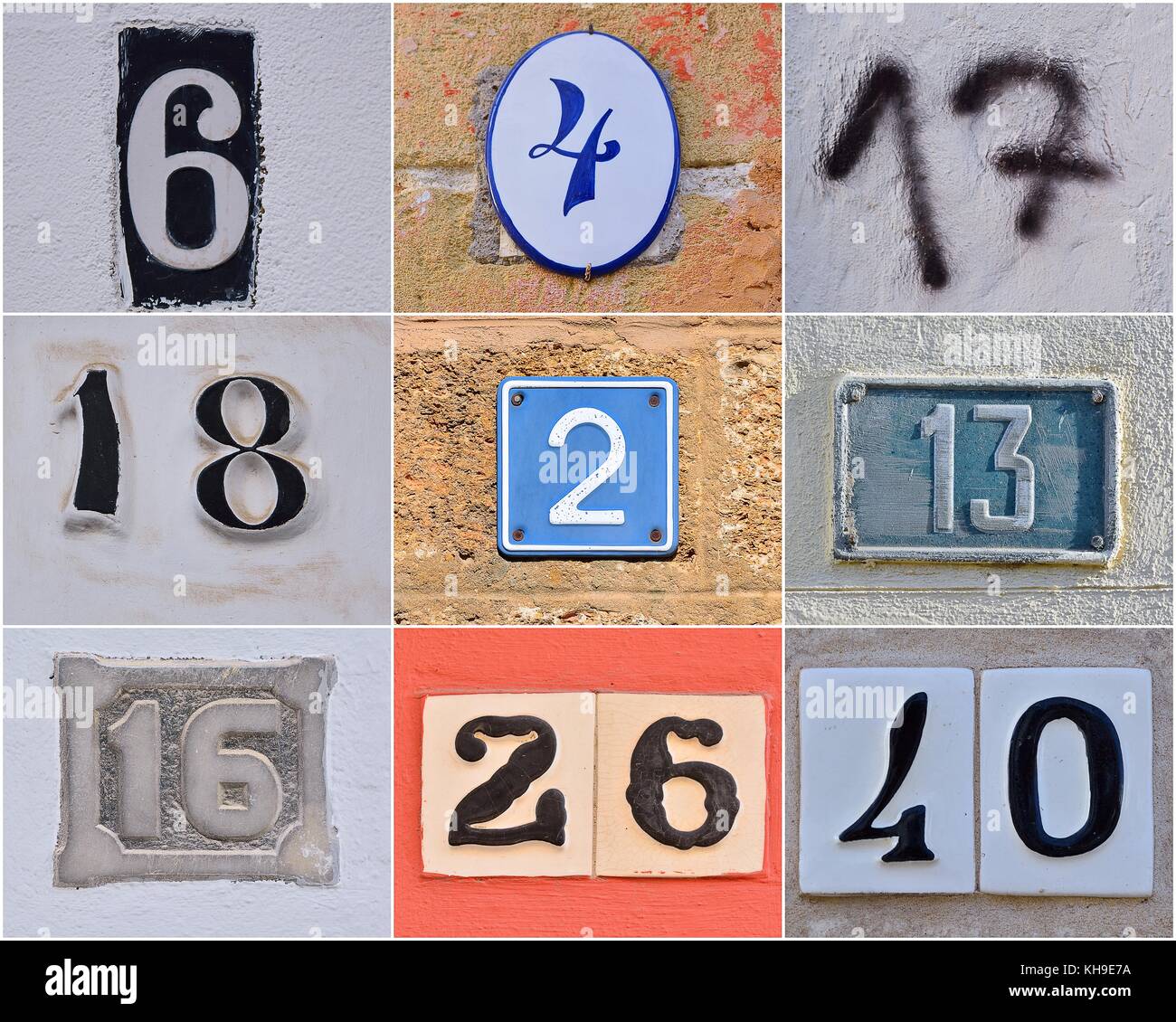 Number plate collage hi-res stock photography and images - Alamy
