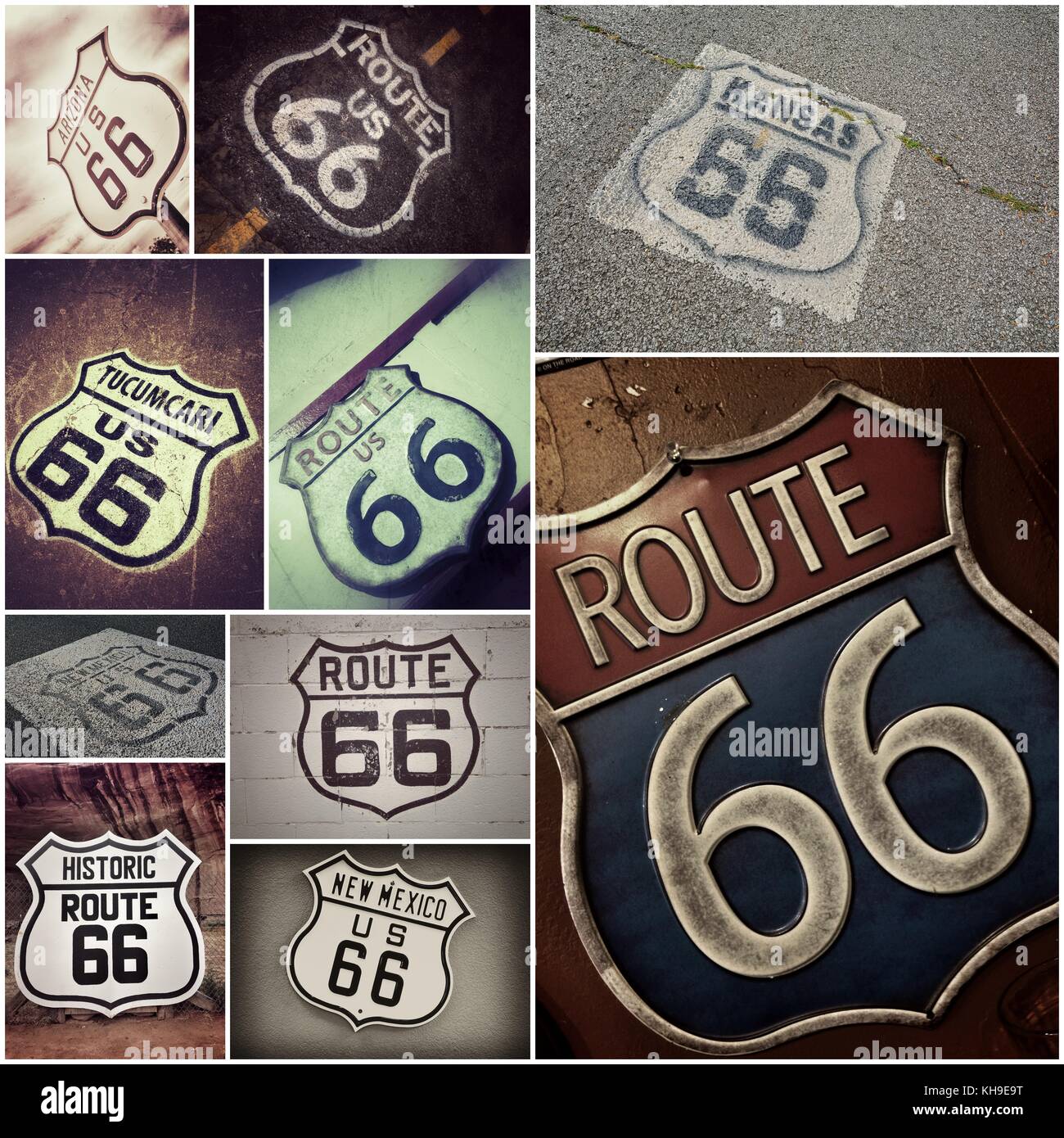 Route 66 signs hi-res stock photography and images - Alamy